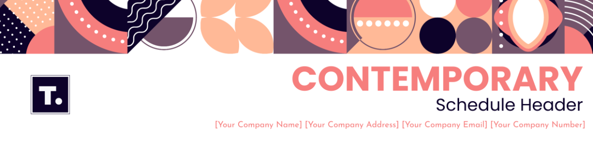 Contemporary Schedule Header Template - Edit Online & Download Example ...