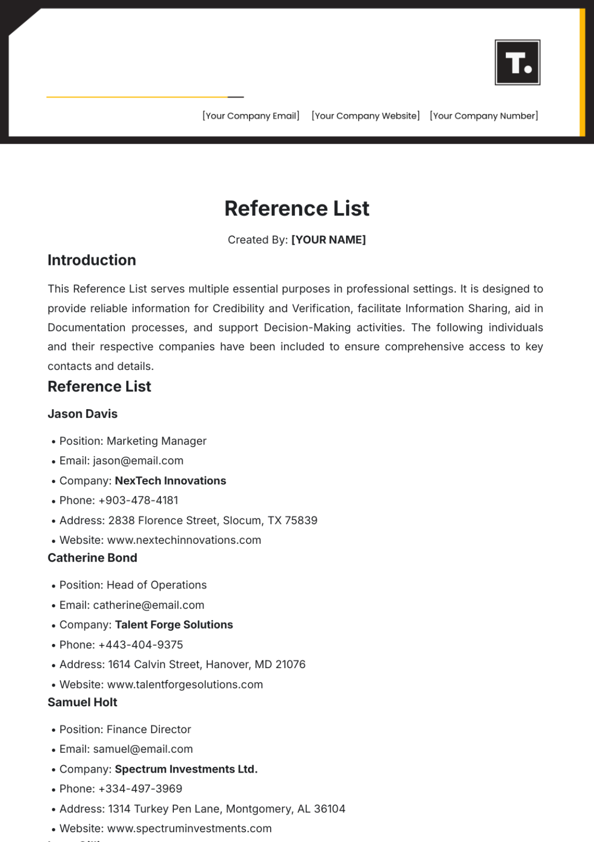 Free Call List Template Edit Online Download Template