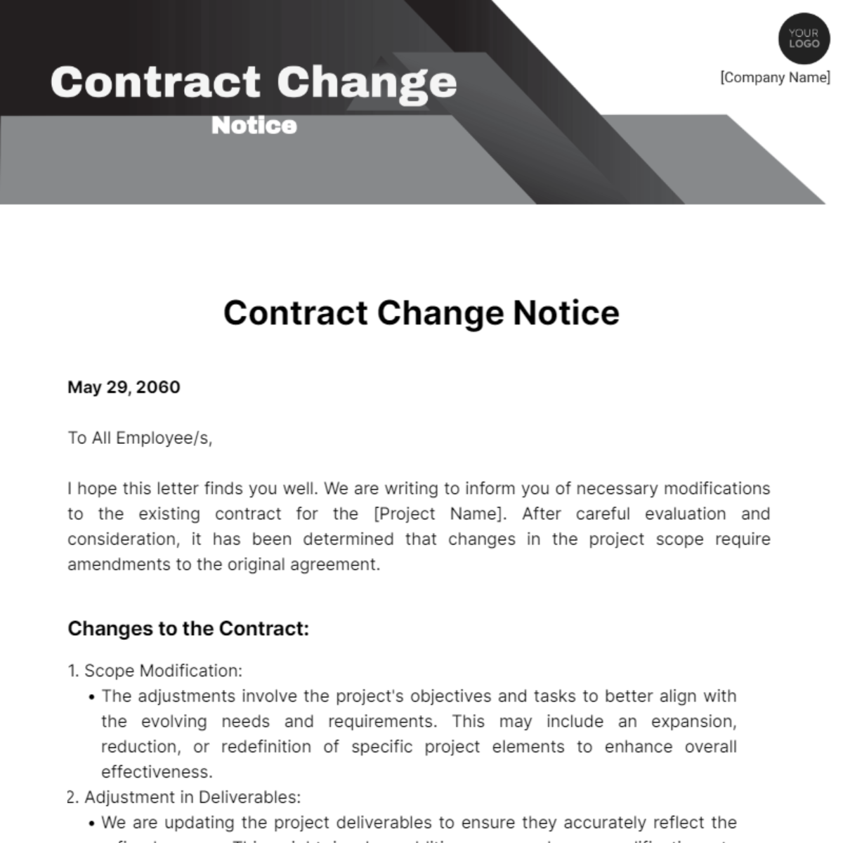 Free Amendment Contract Templates Editable And Printable Free Amendment Contract Templates Editable And Printable