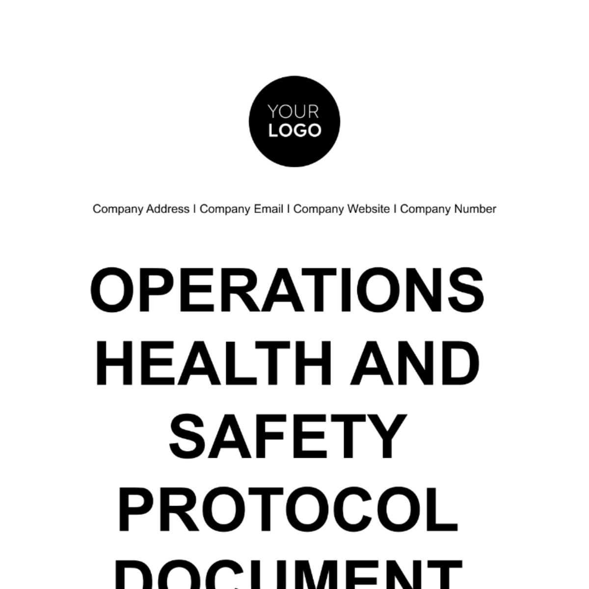 Operations Health and Safety Protocol Document Template | Template.net