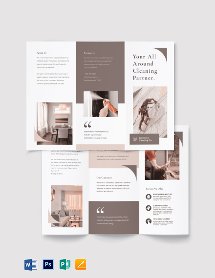 27+ Best Cleaning Brochure Templates - Word, PSD, EPS
