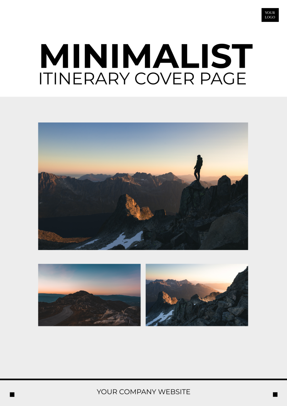 Minimalist Itinerary Cover Page - Edit Online & Download Example ...