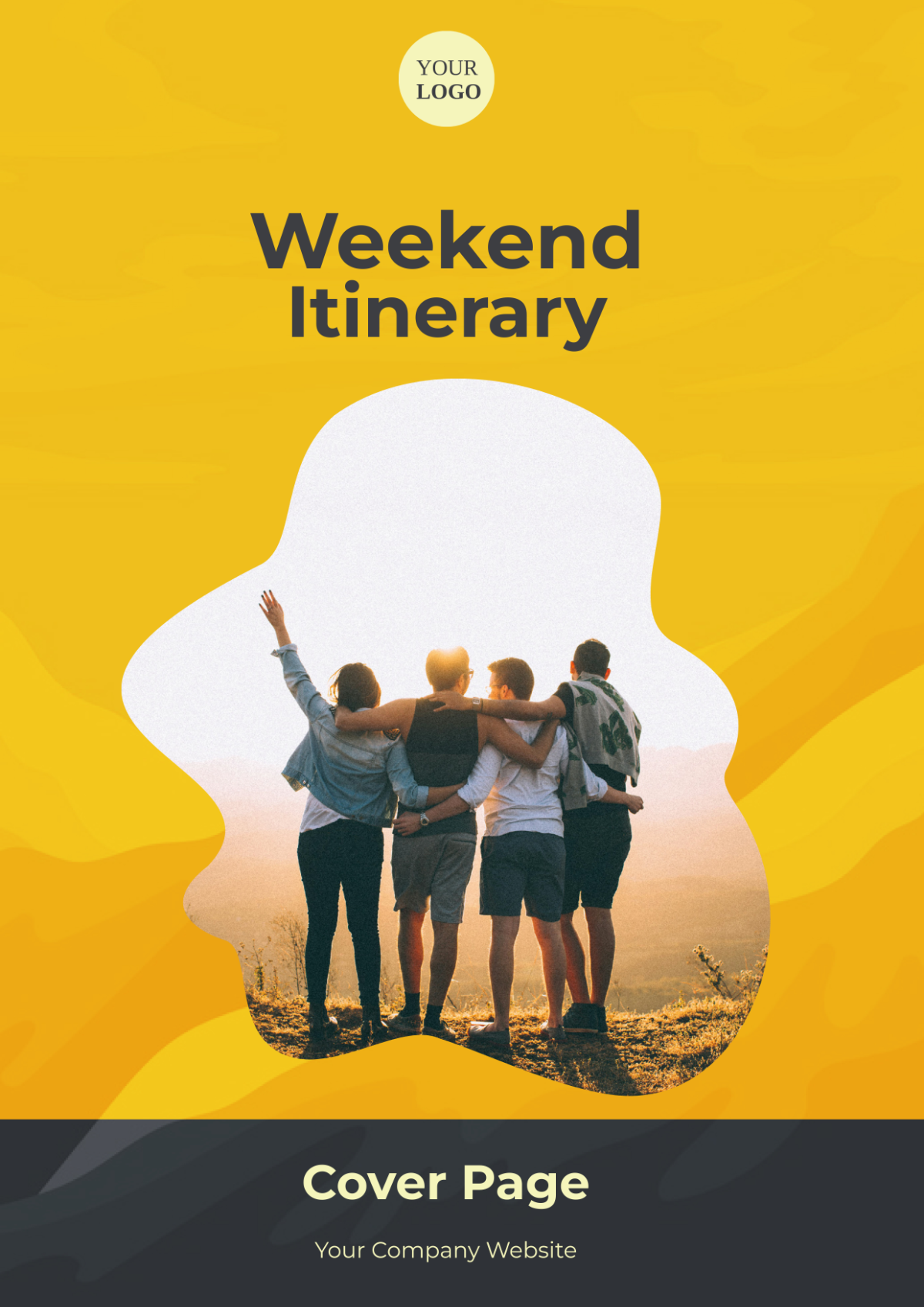 Weekend Itinerary Cover Page Template - Edit Online & Download Example ...