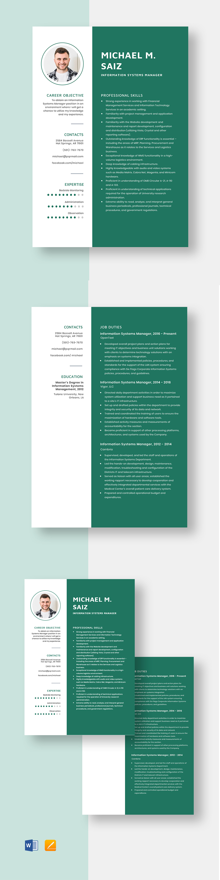 information-systems-manager-resume-template-word-apple-pages