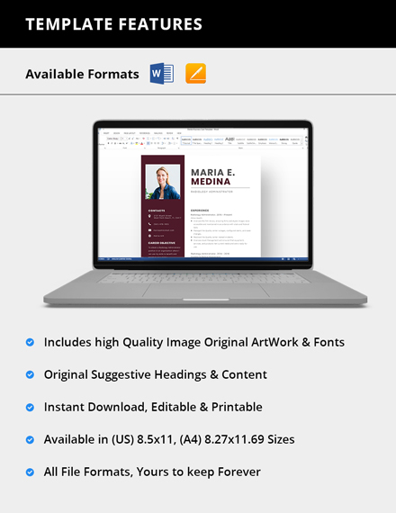free-radiology-administrator-resume-template-word-apple-pages