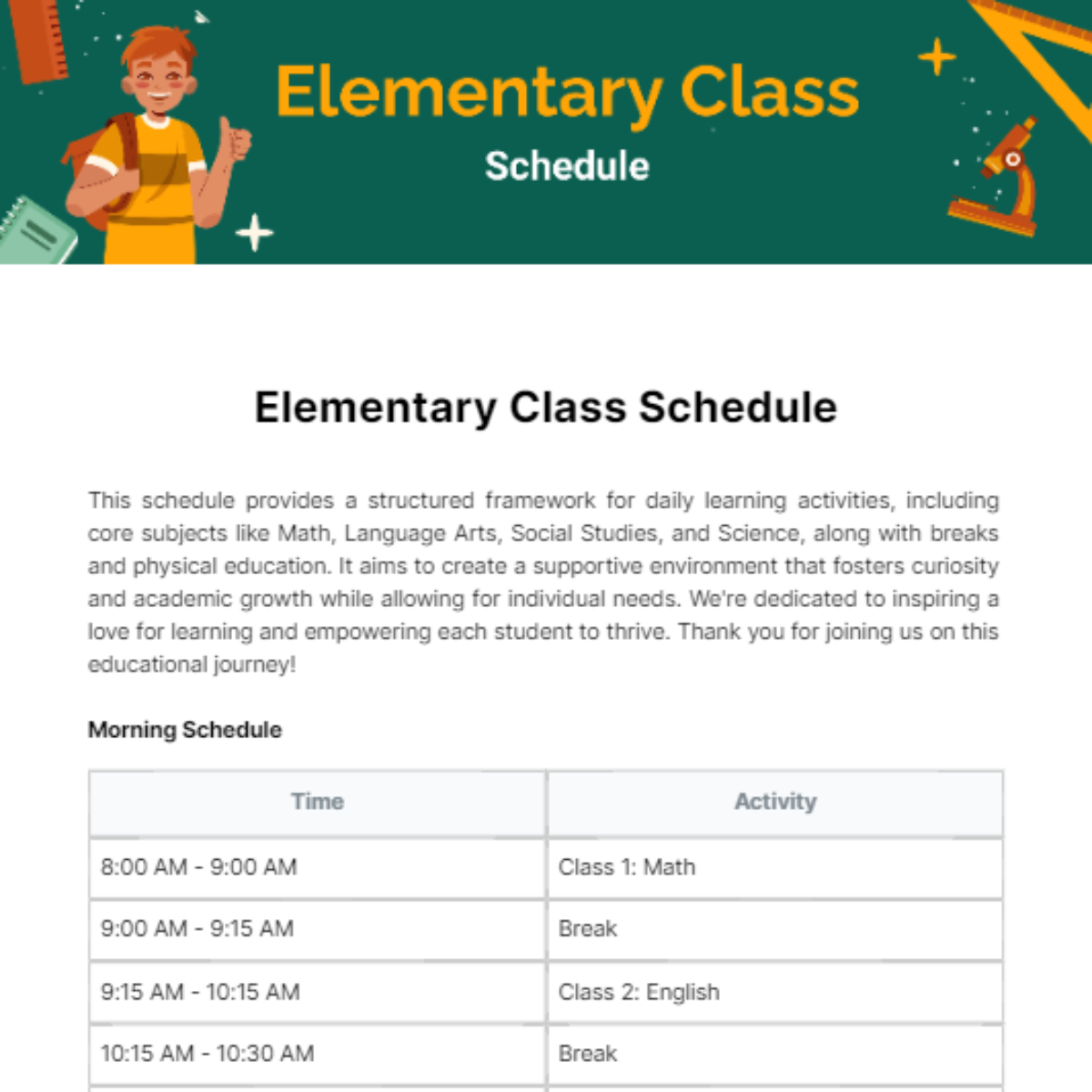 Page 3 FREE Schedule Templates Examples Edit Online Download