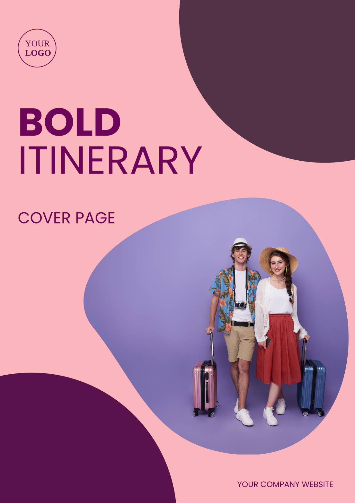 Bold Itinerary Cover Page Template - Edit Online & Download Example ...