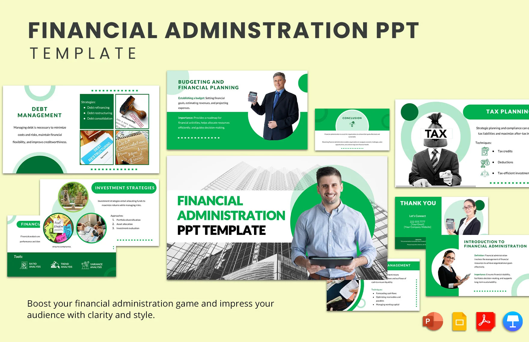 Financial Statements Template In PDF PPT Google Slides Apple Keynote