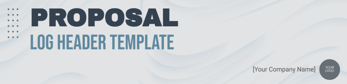Proposal Log Header Template - Edit Online & Download Example ...