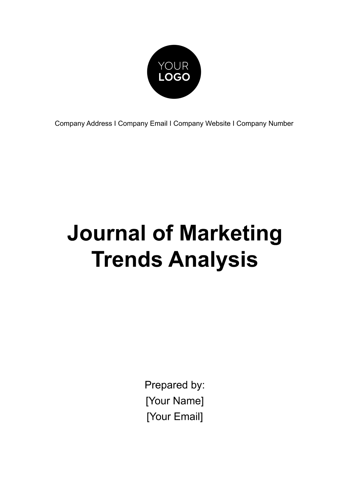 Journal Of Marketing Trends Analysis Template Edit Online And Download