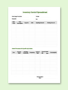 Sample Inventory List Template in Microsoft Word | Template.net
