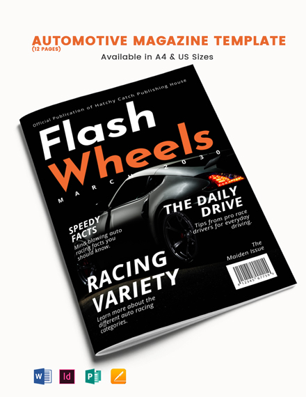 Automotive Engineering Magazine Template - InDesign, Word | Template.net