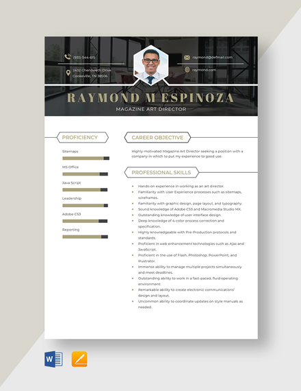 Free Art Museum Director Resume - Download in Word, Apple Pages ...