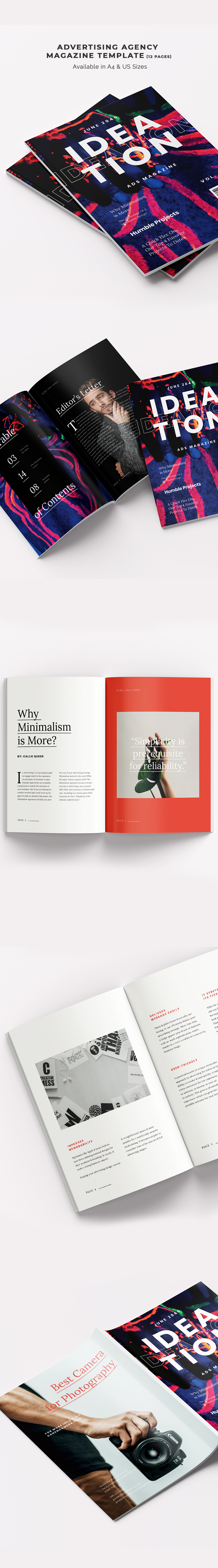 Marketing Advertising Magazine Template - InDesign, Word, PDF ...