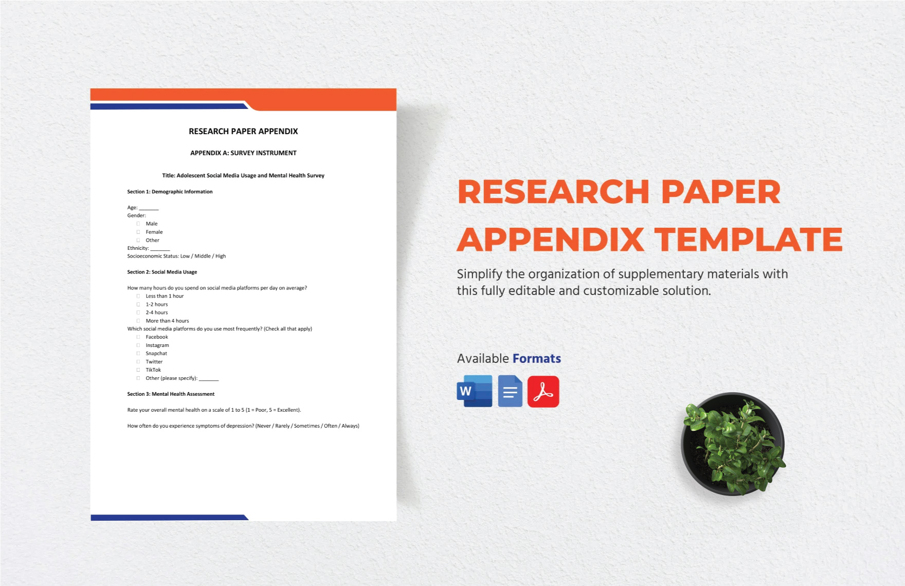 Free Appendix Templates To Edit Online