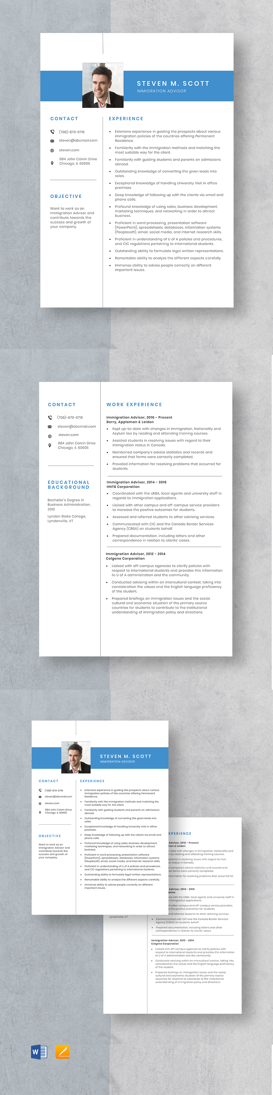 Free Immigration Adviser Resume Template - Word, Apple Pages | Template.net