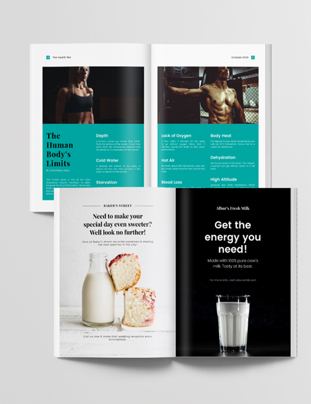 Health Magazine Cover Photoshop Template Addictionary