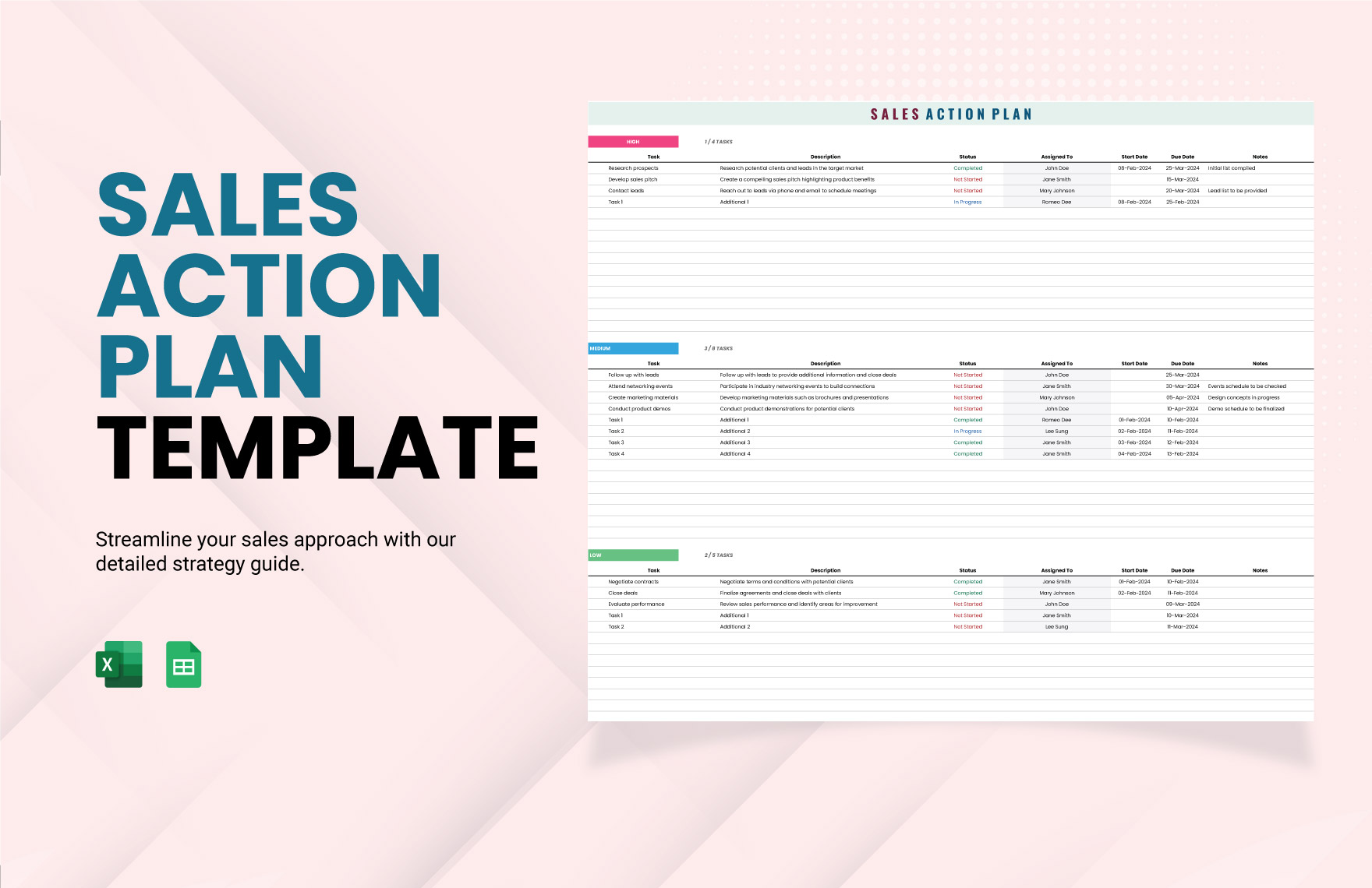 Action Plan Template Excel Infoupdate