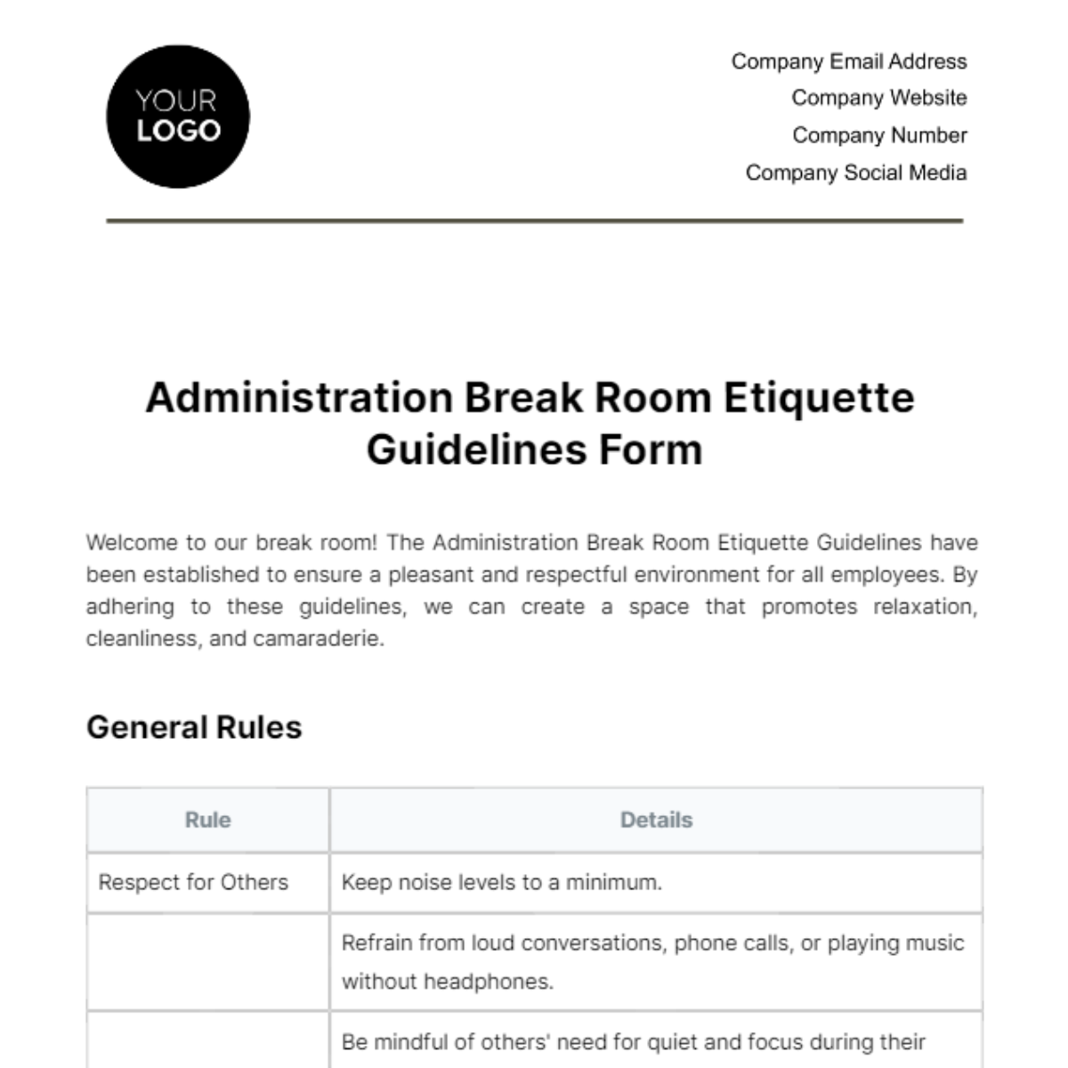 Administration Office Management & Organization Templates - Edit Online ...
