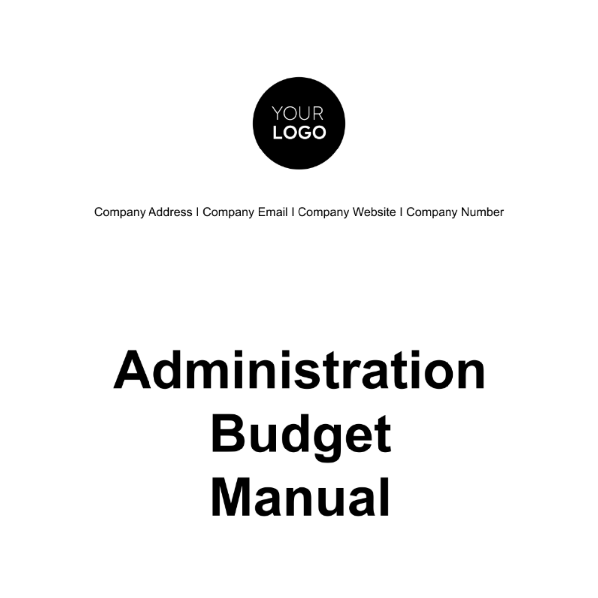 Administration Budget Manual Template - Edit Online & Download Example ...
