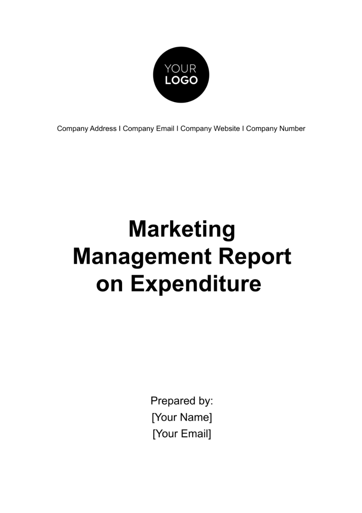 Free Marketing Management Report On Expenditure Template Edit Online
