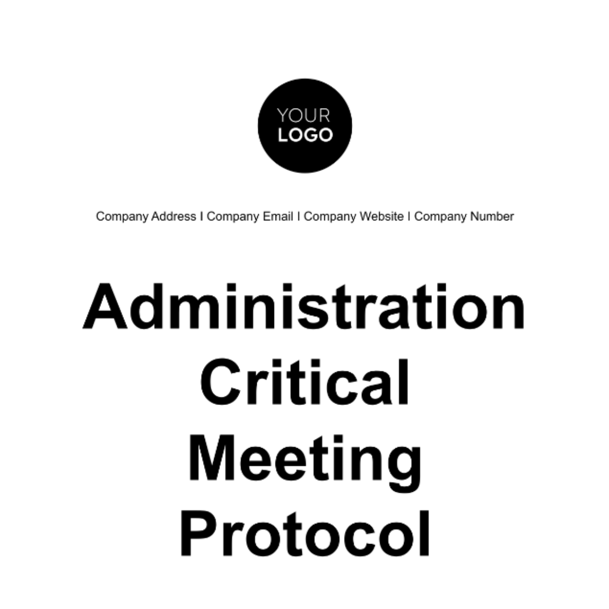 Administration Supplier Relationship Management Protocol Template ...