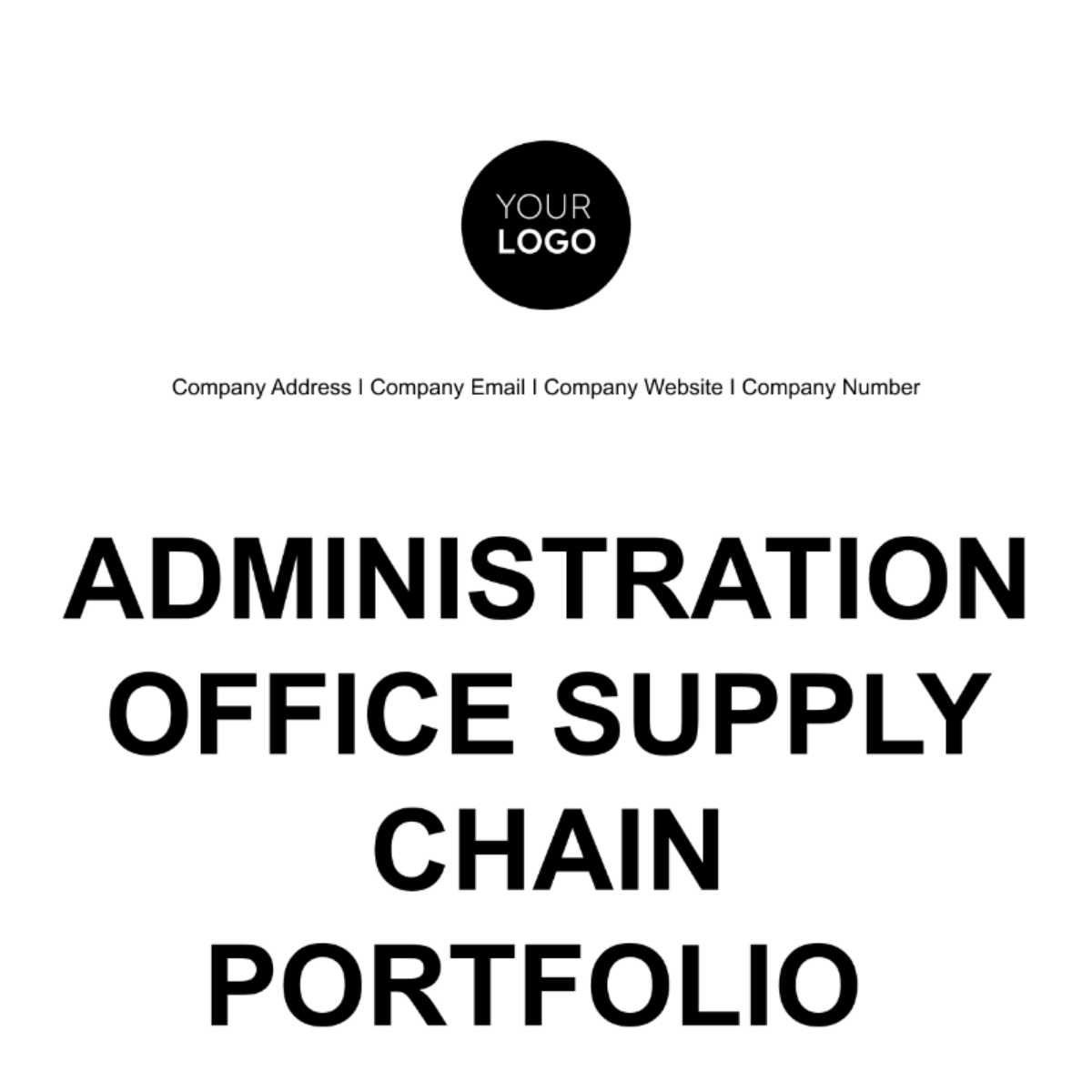 Administration Office Supply Chain Portfolio Template - Edit Online ...