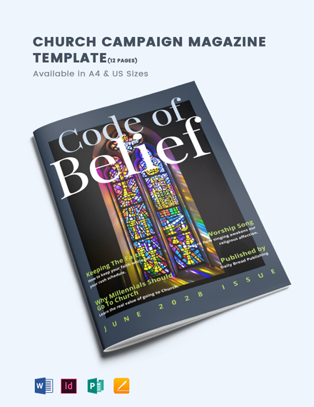 Campaign Church Magazine Ads Template - InDesign, PSD | Template.net