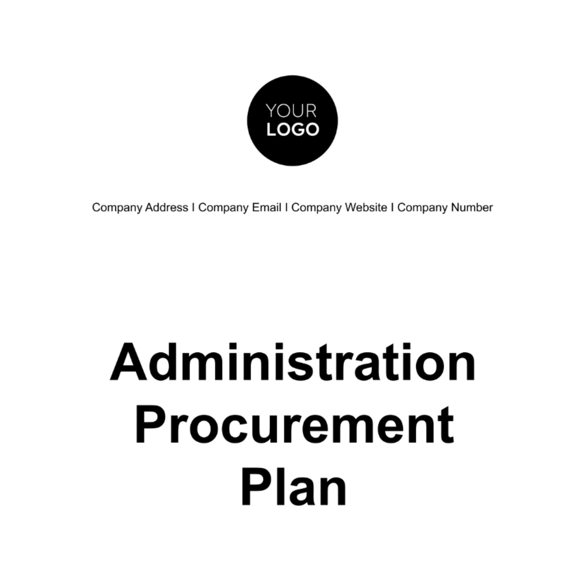 Administration Procurement Plan Template - Edit Online & Download ...