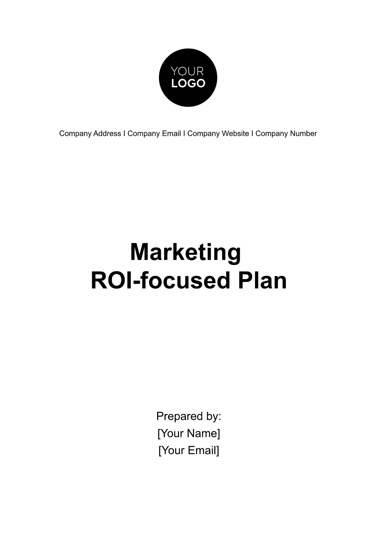 Marketing ROI-focused Plan Templates - Edit Online & Download Example ...
