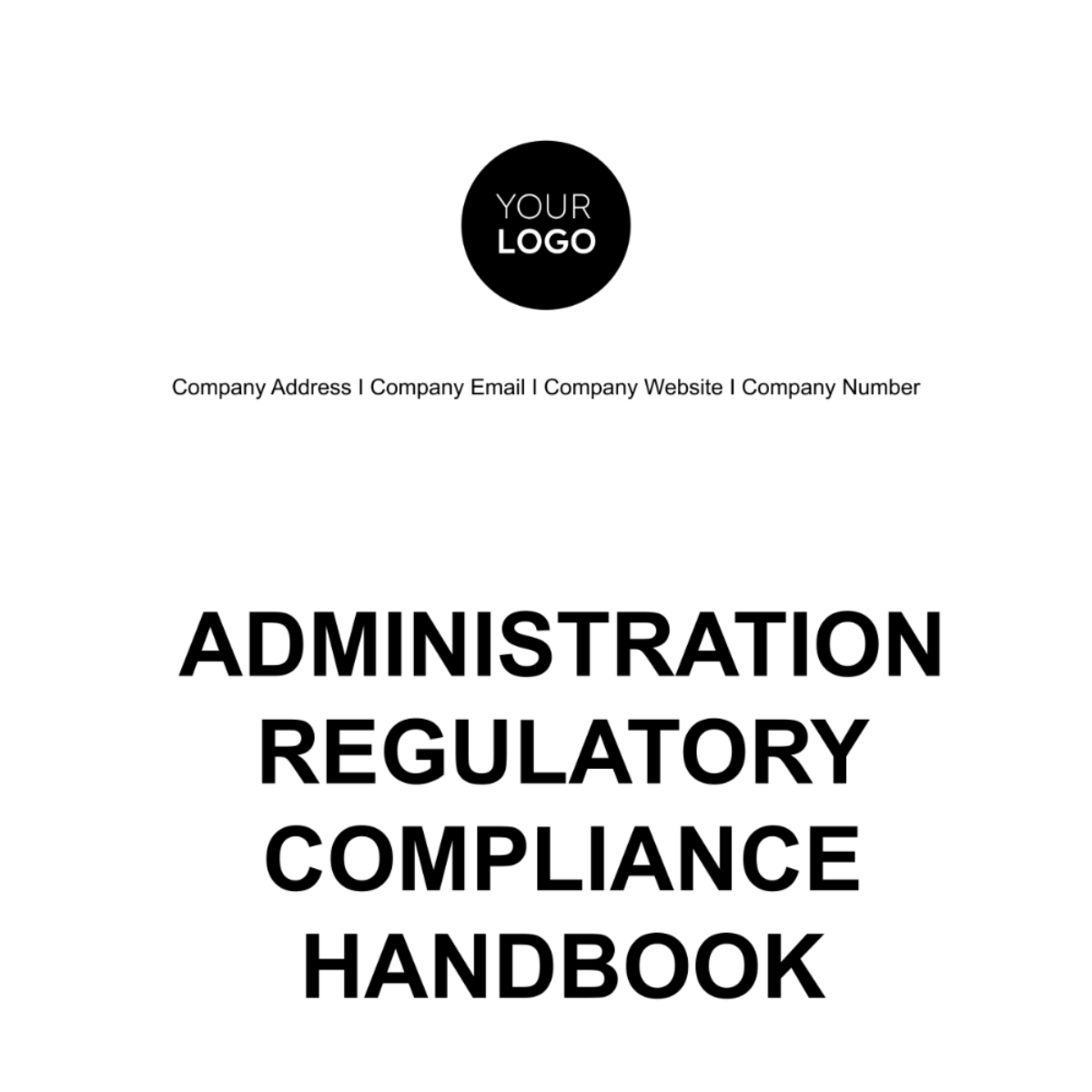 Administration Regulatory Compliance Handbook Template - Edit Online ...
