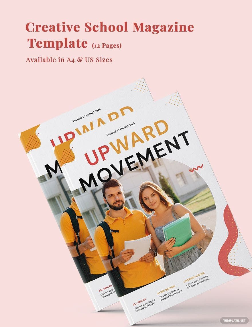 Creative School Magazine Template Download In Word Apple Pages Publisher InDesign 