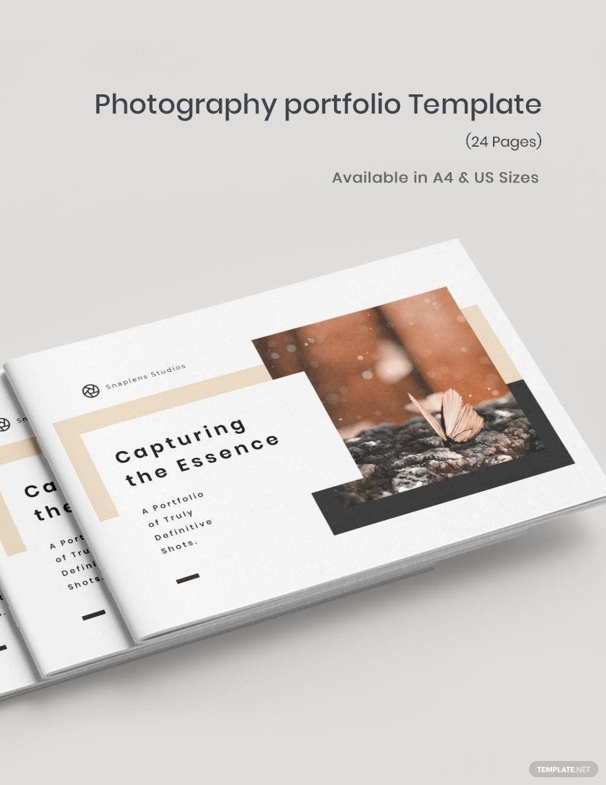 Photography Portfolio Template Download In Word Apple Pages 