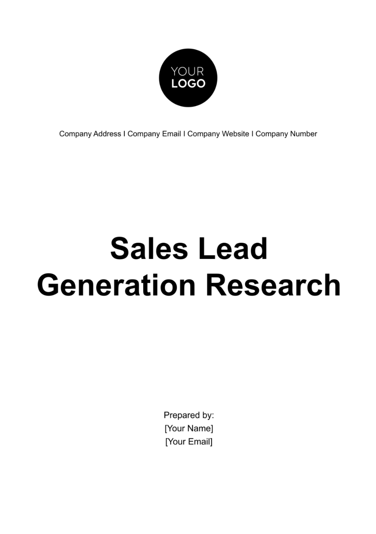 Free Sales Lead Generation Research Template To Edit Online Free Sales Lead Generation Research Template To Edit Online