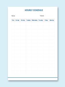 Hourly Bathroom Cleaning Schedule Template in Microsoft Word | Template.net