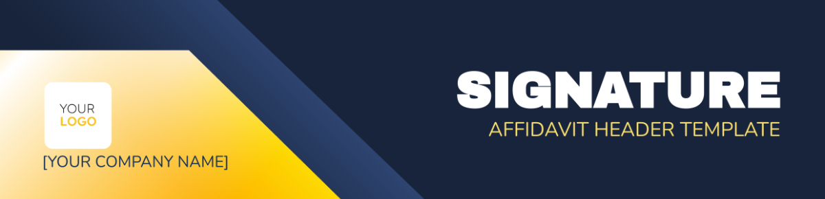 Affidavit of Signature Header Template - Edit Online & Download Example ...