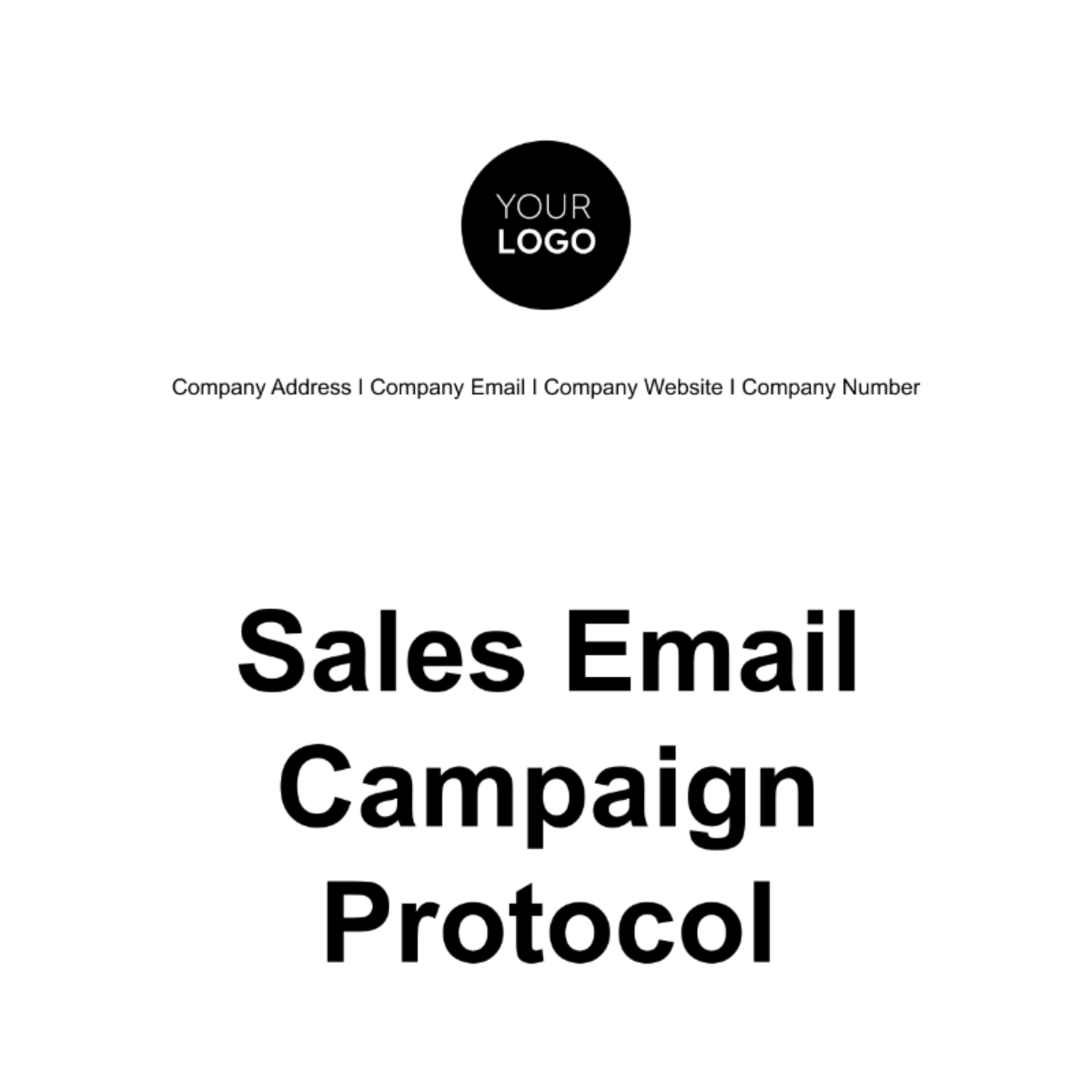 Sales Email Campaign Protocol Template - Edit Online & Download Example ...