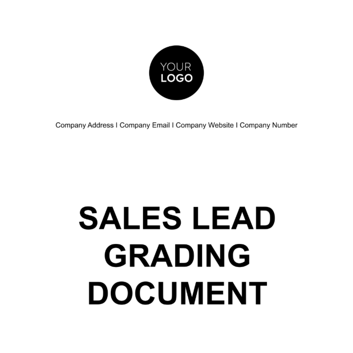 Sales Lead Grading Document Template - Edit Online & Download Example ...