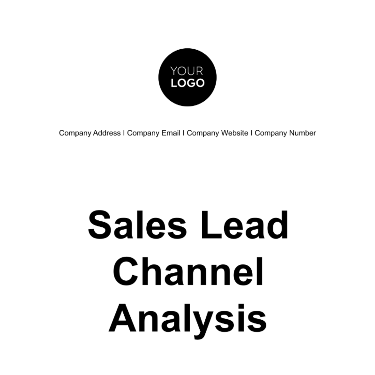 Sales Lead Channel Analysis Template - Edit Online & Download Example ...