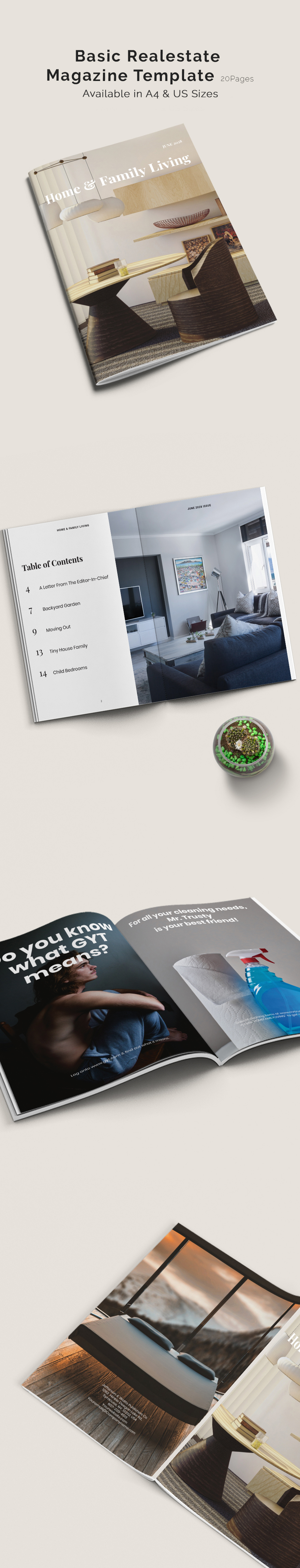 Sample Real Estate Magazine Template - InDesign, Word, Apple Pages ...