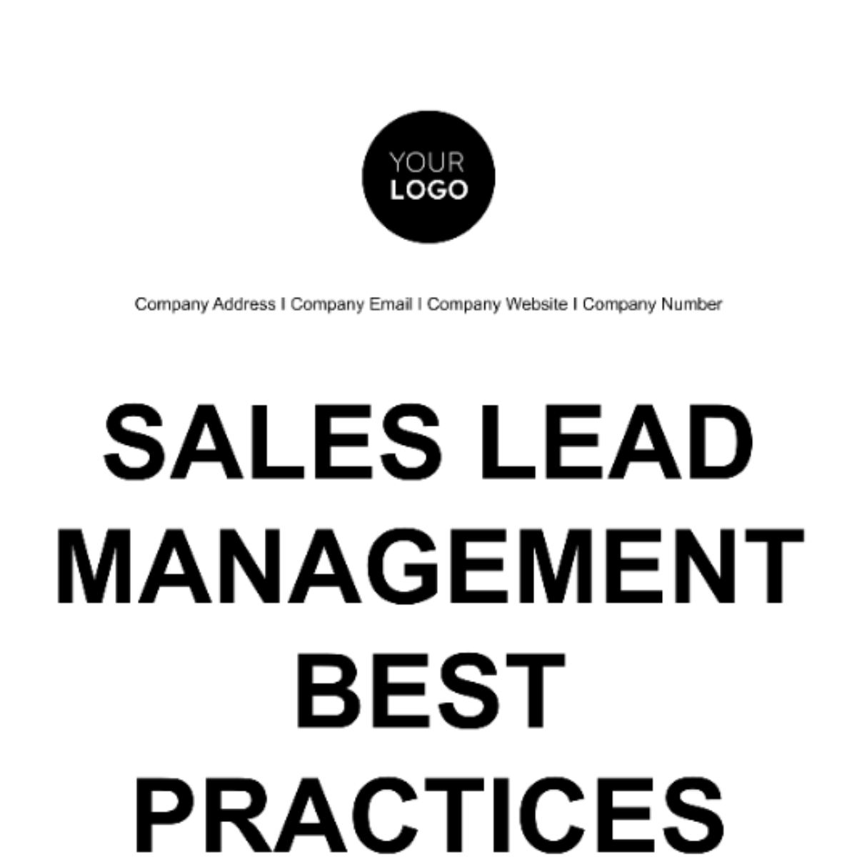 Sales Team Management Best Practices Template - Edit Online & Download ...