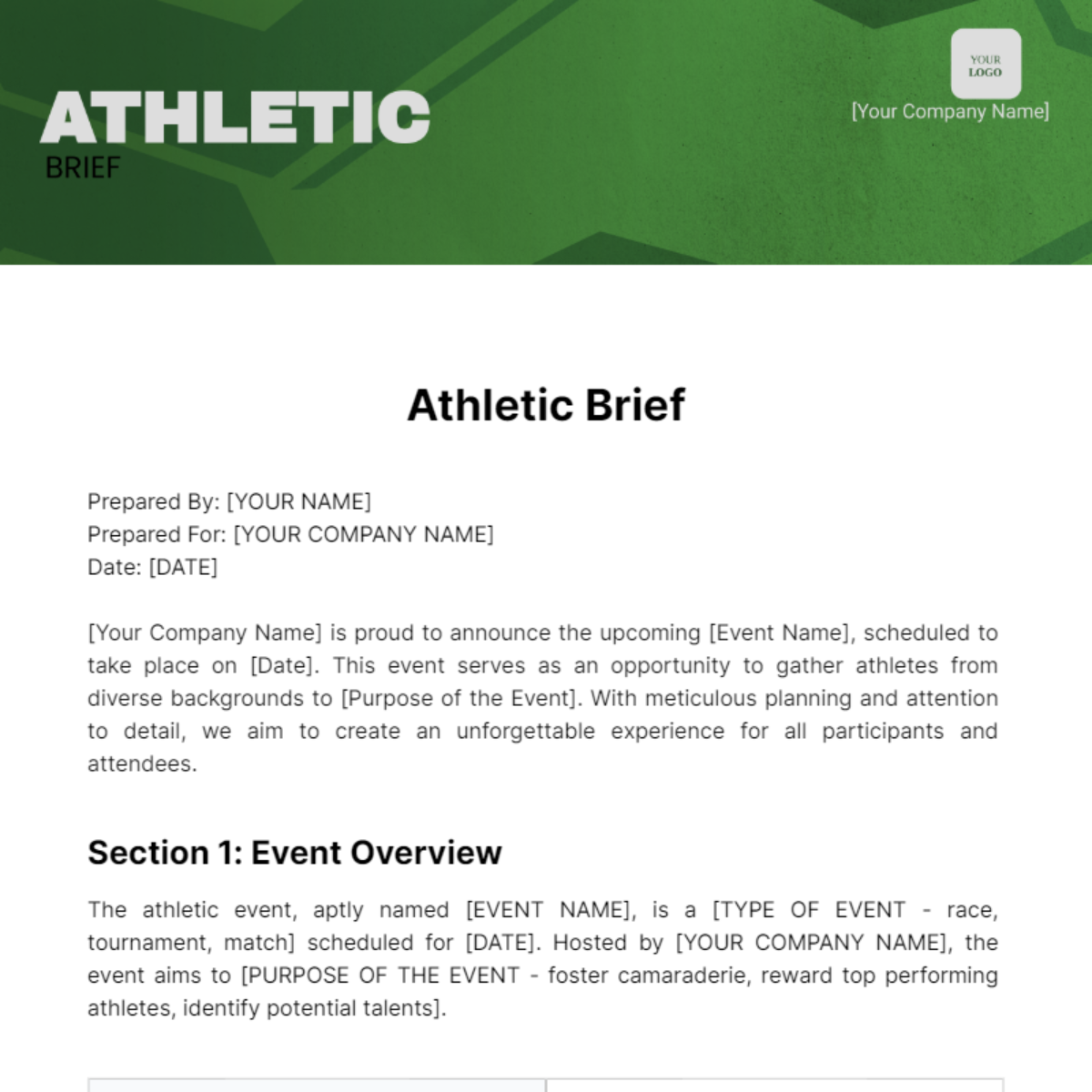 Content Brief Template - Edit Online & Download Example | Template.net