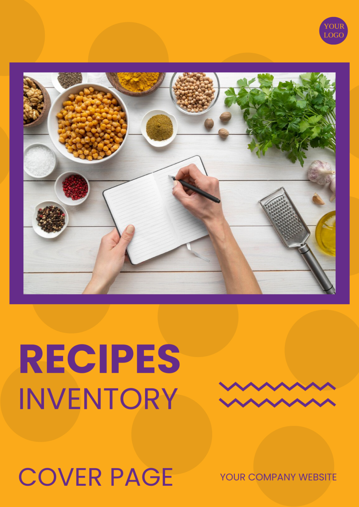 Recipes Inventory Cover Page Template - Edit Online & Download Example ...
