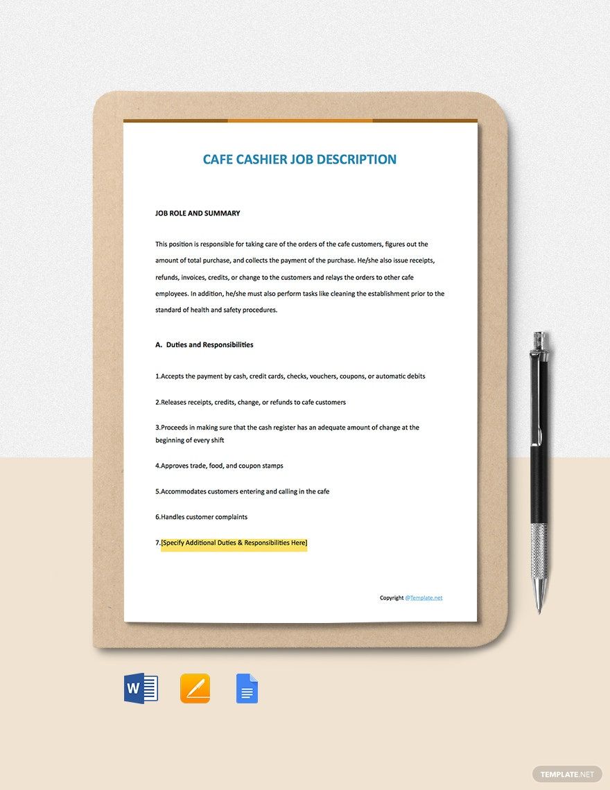 Free Restaurant Cashier Counter Attendant Job Description Template Google Docs Word Apple free-restaurant-cashier-counter-attendant-job-description-template-google-docs-word-apple