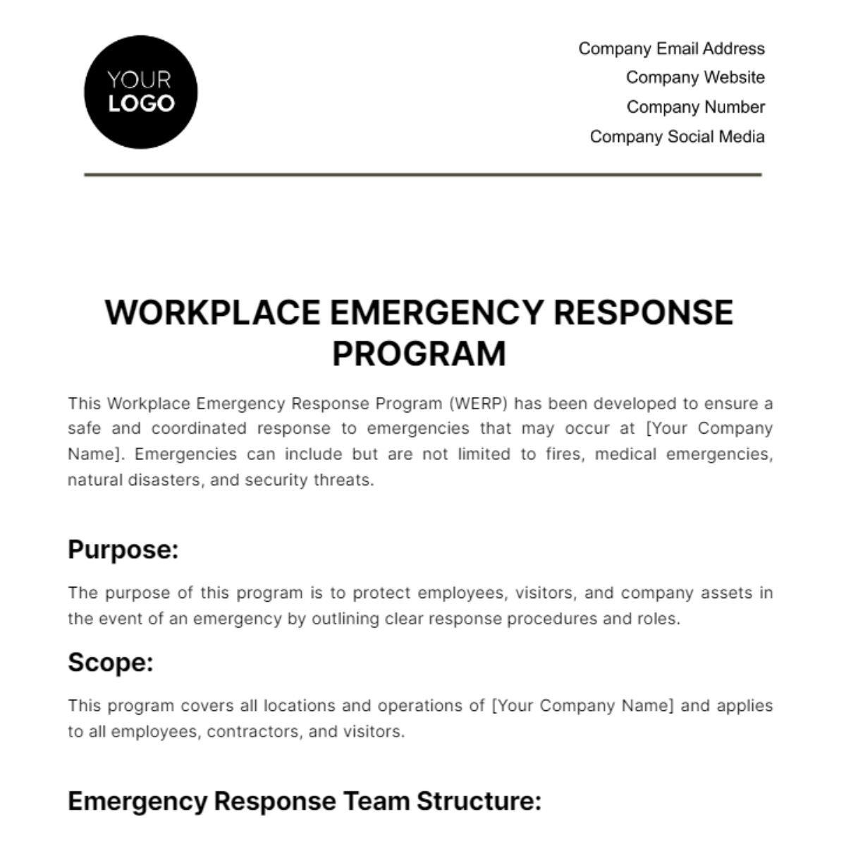 Emergency Response Annual Report Template - Edit Online & Download ...