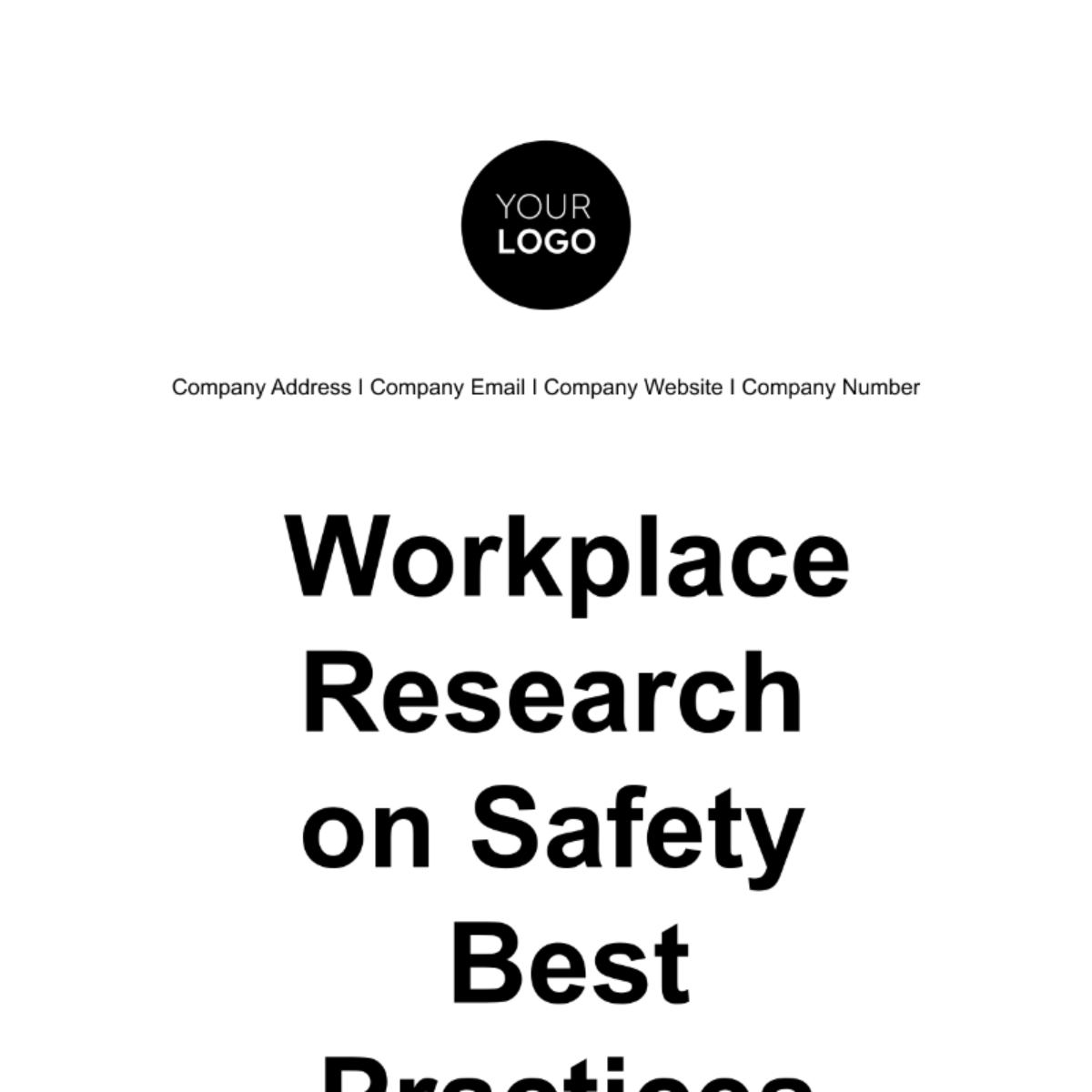 Workplace Research on Safety Best Practices Template - Edit Online ...