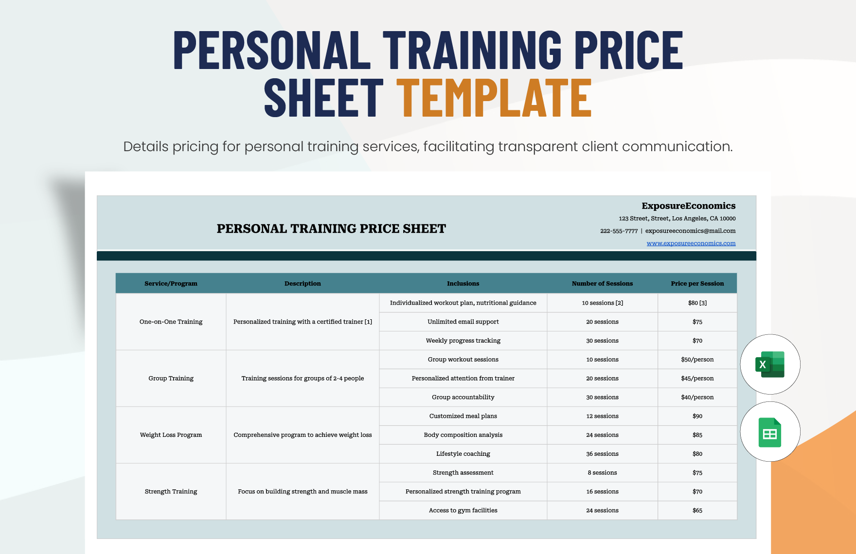 Price Sheet Cost Comparison Template In Excel Google Sheets Download Price Sheet Cost Comparison Template In Excel Google Sheets Download