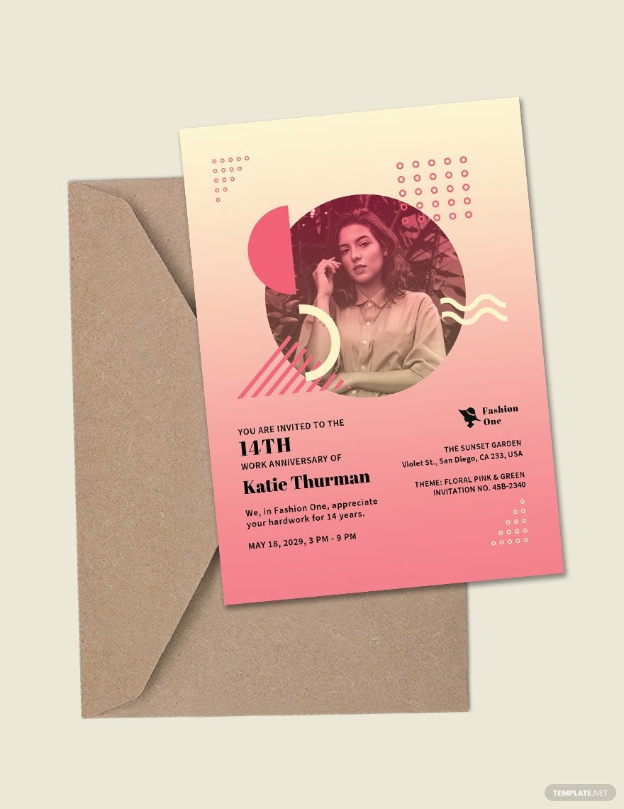 Work Anniversary Invitation Template Work Anniversary Invitation Template