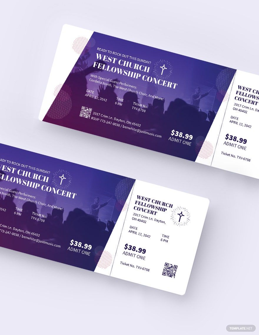 Worship Concert Ticket Template Download In Word Google Docs 