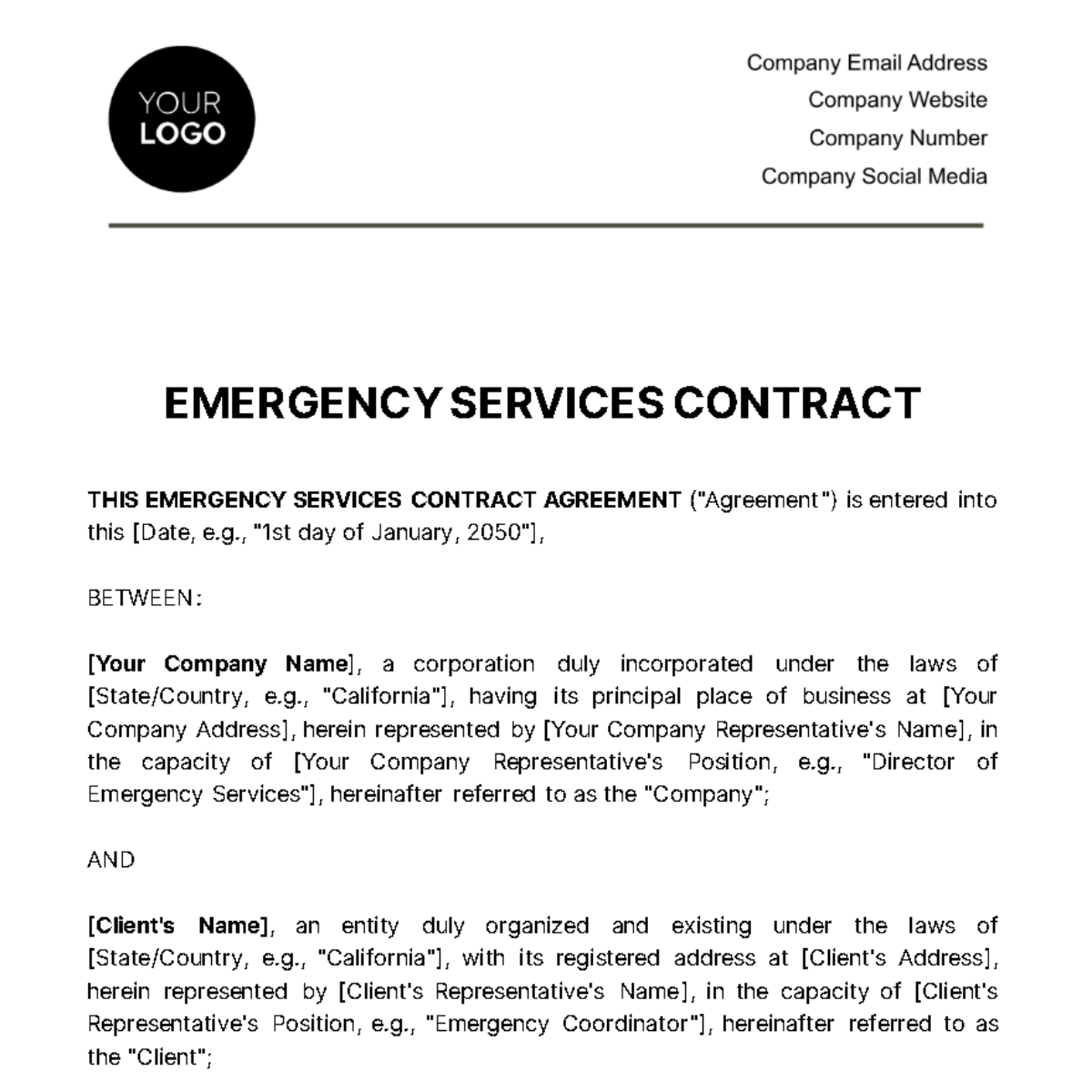 Emergency Resource Allocation Emergency Plan Template - Edit Online ...